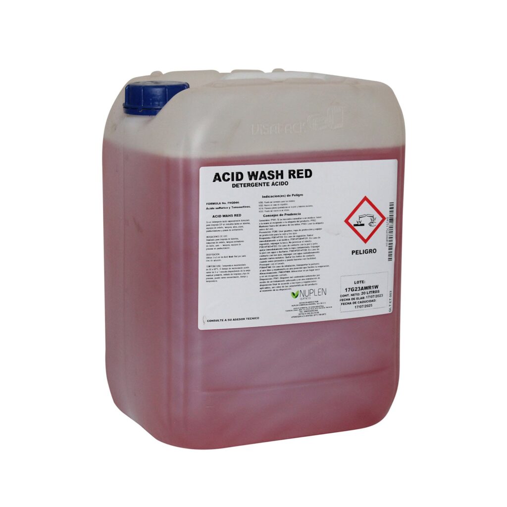 Acid Wash Red – Detergente Ácido Desincrustante – Nuplen